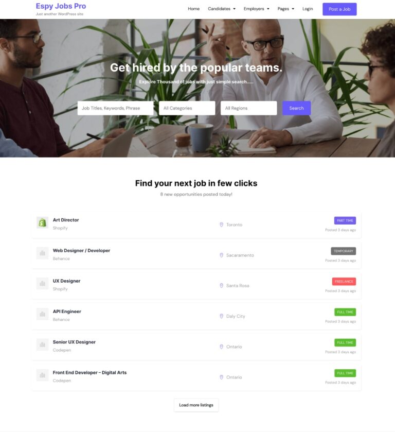 Espy Jobs: Best Job Board WordPress Theme - Flawless Themes