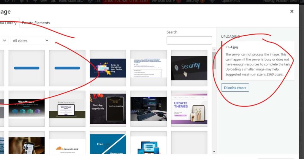 Fix "Server Cannot Process Image" in WordPress